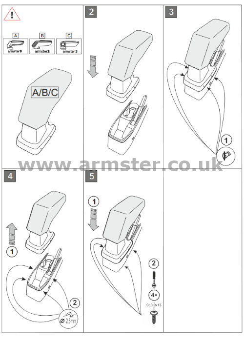 Renault Clio Mk5 2019-2025 Armster Armrest - Armster UK